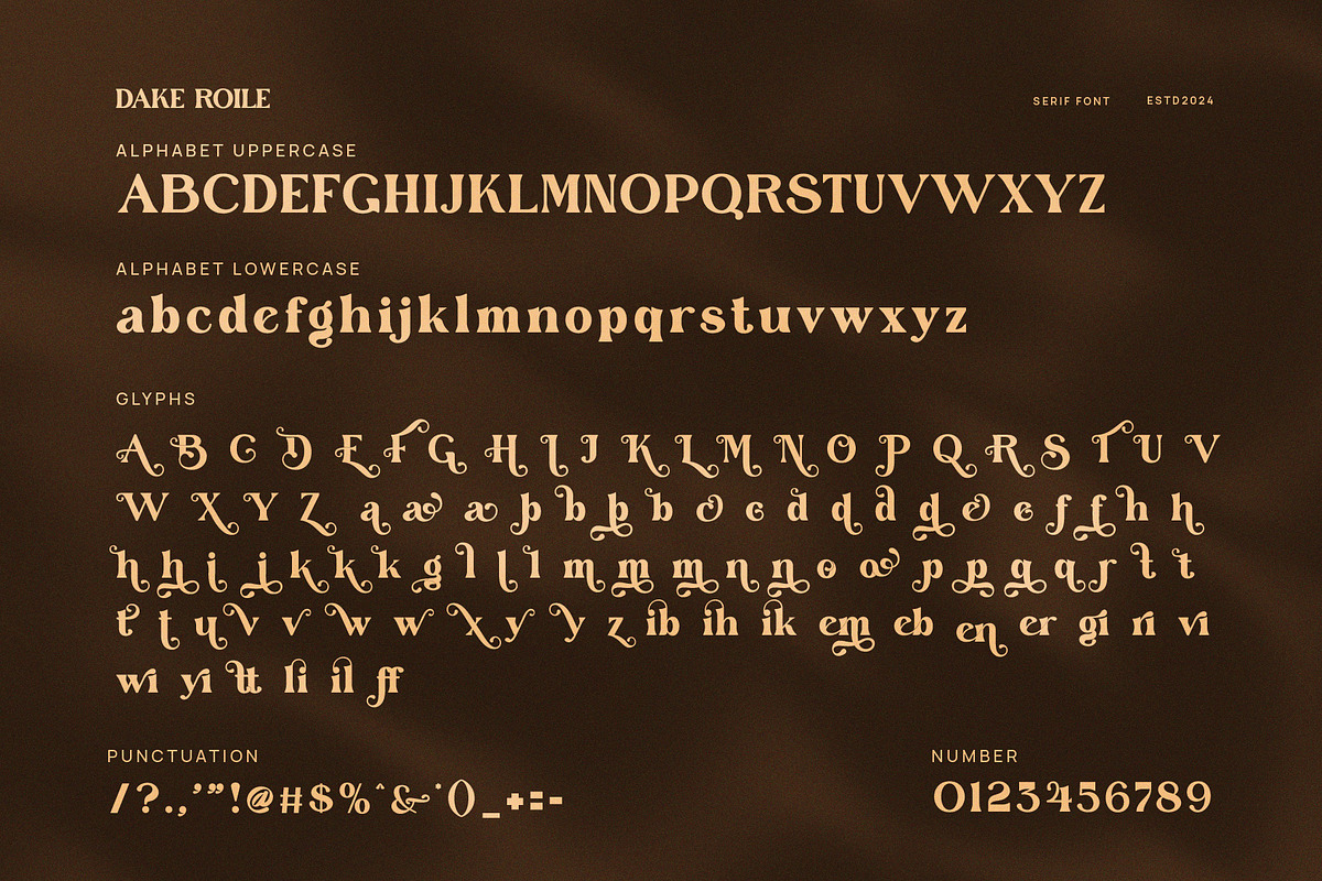 Dake Roile Elegant Serif Font By Perfectype