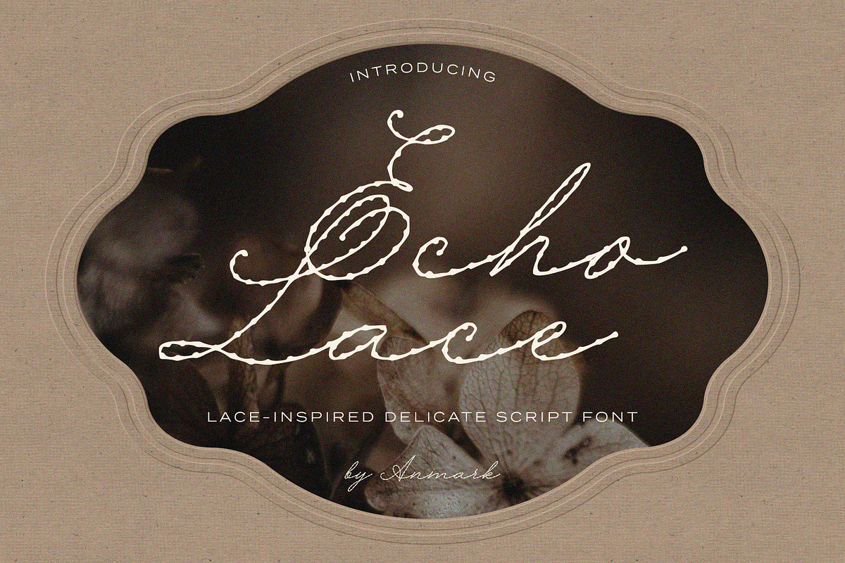 Echo Lace Delicate Script Font