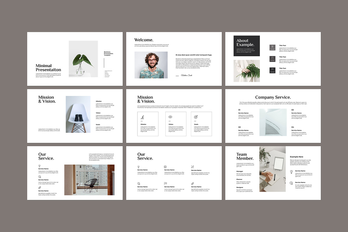 Minimal Presentation Template, a Templates & Theme by evgenystudio