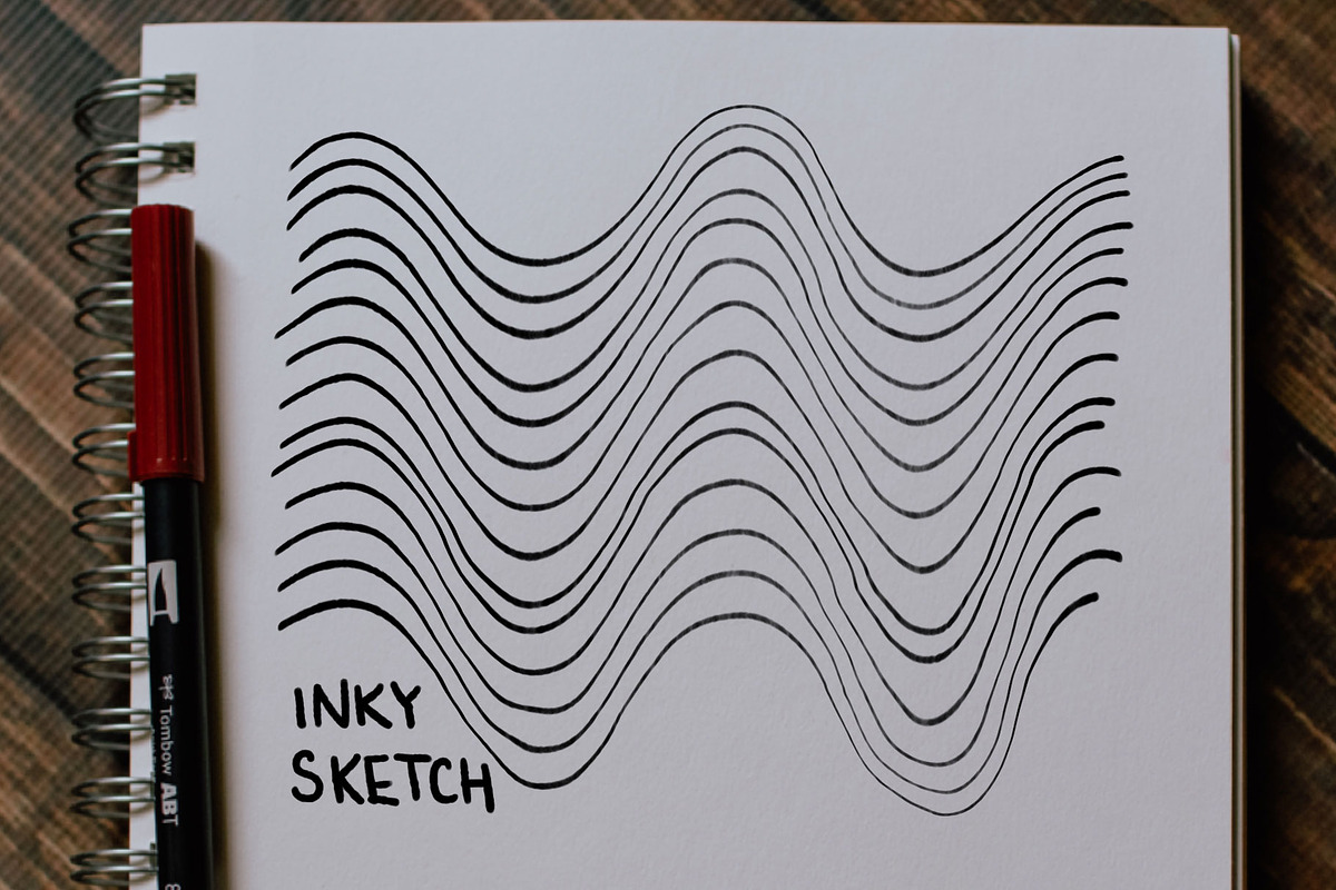 Script & Sketch Procreate Brushes, a Brush Add-On by Inky Pixels ...