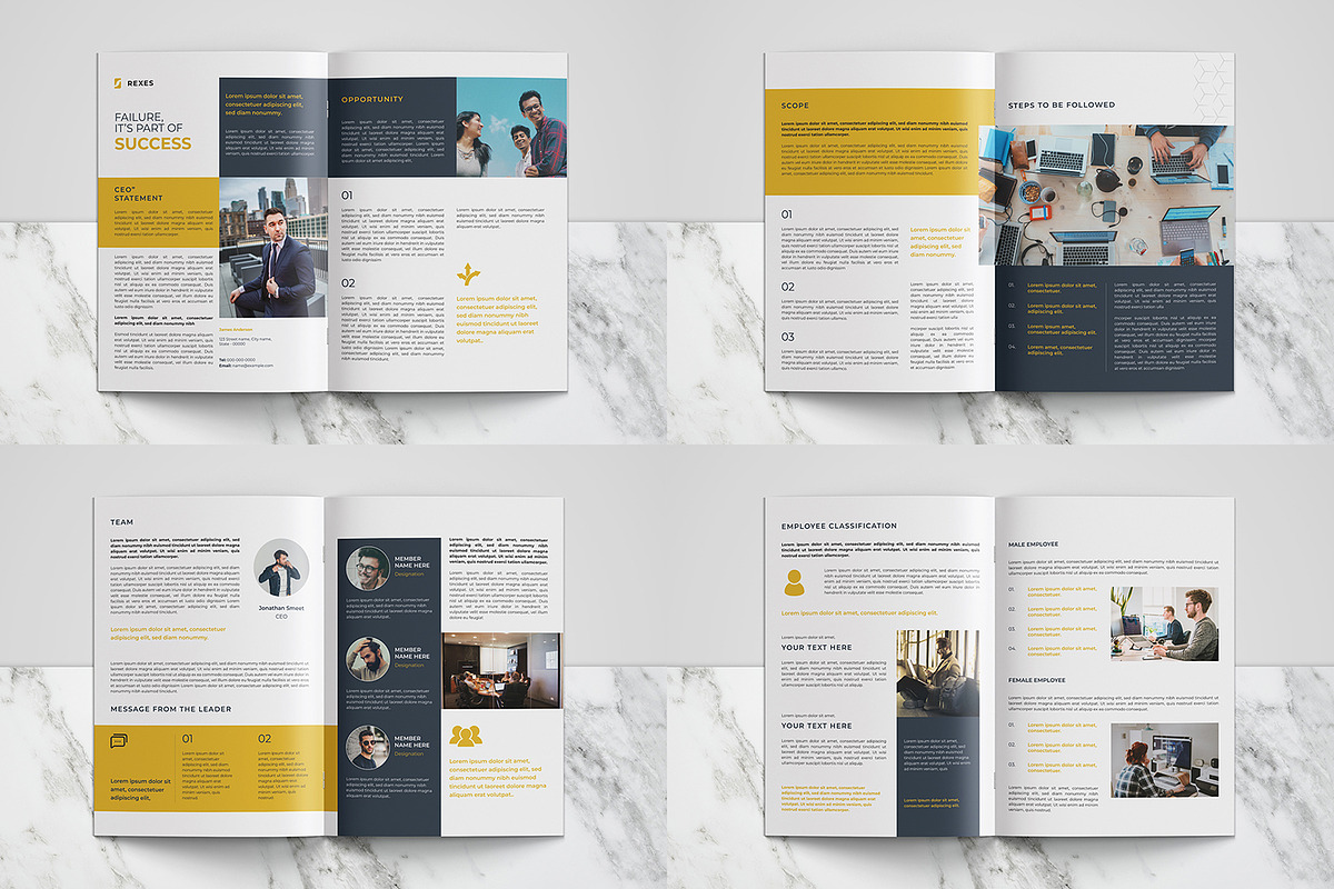 HR / Employee Handbook Template, a Brochure Template by Template Shop