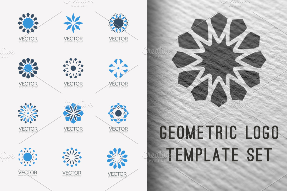 Geometric logo template set., a Branding & Logo Template by dacascas
