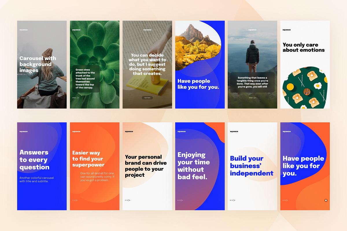 168 Creative Instagram Templates, a Social Media Template by Vladislav ...
