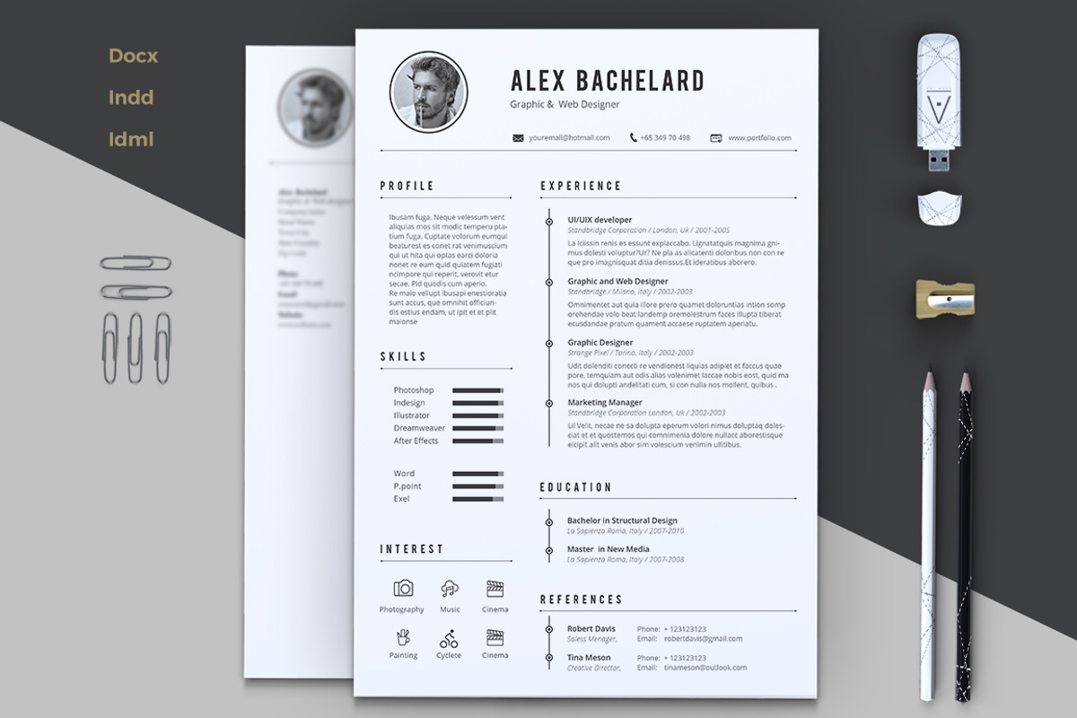 Alex Resume, a Resume Template by Estartshop