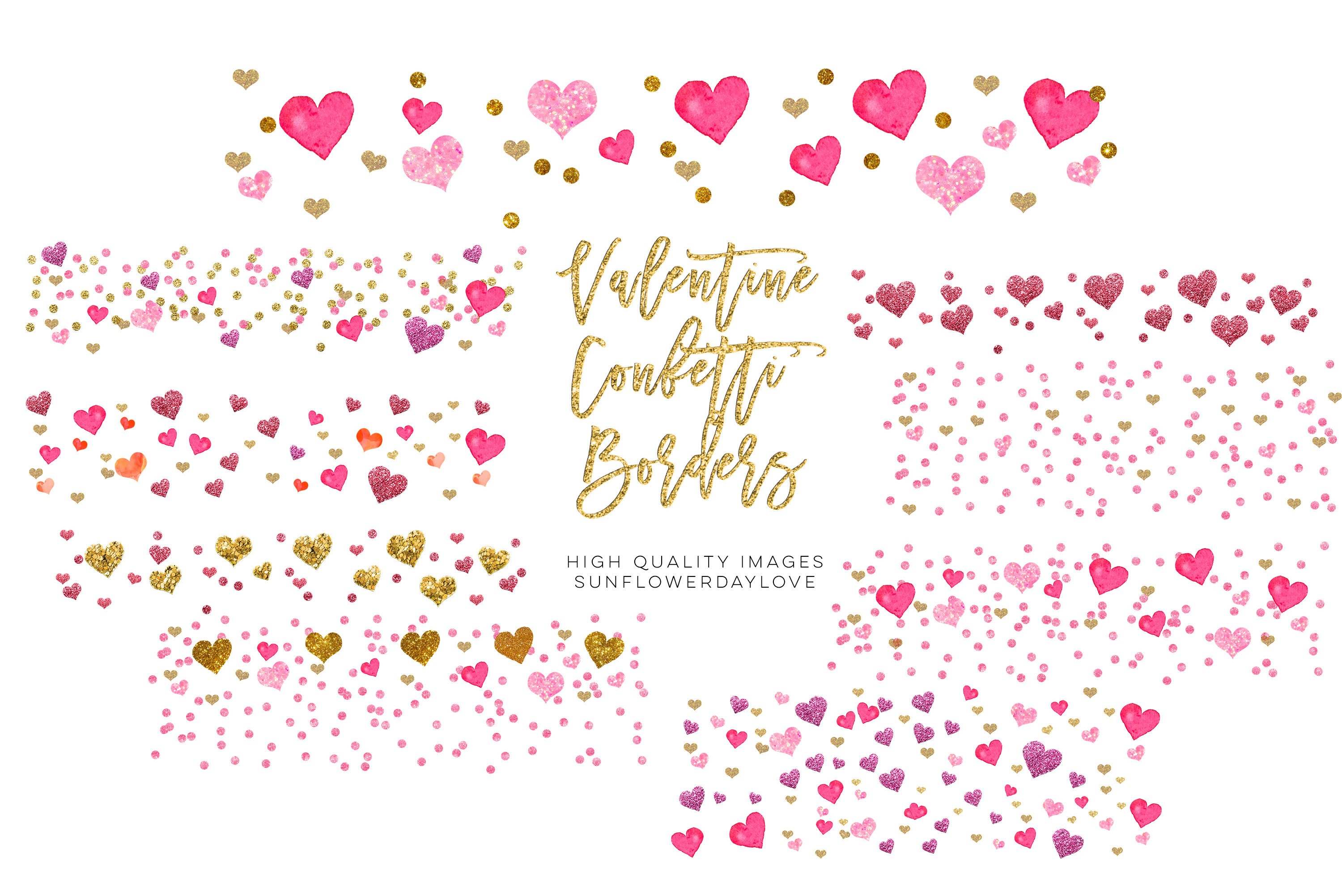 Valentine Frame Clipart, an Illustration by Sunflower Day Love