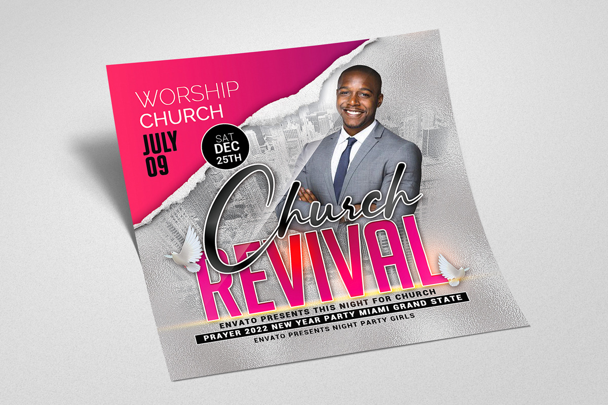 Church Revival Flyer, a Flyer Template by Psd Templates