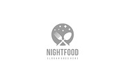 Night Food Logo, a Branding & Logo Template by 3ab2ou