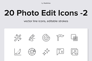 Photo Edit Line Icons Part 2, an Outline Icon by Nadiinko
