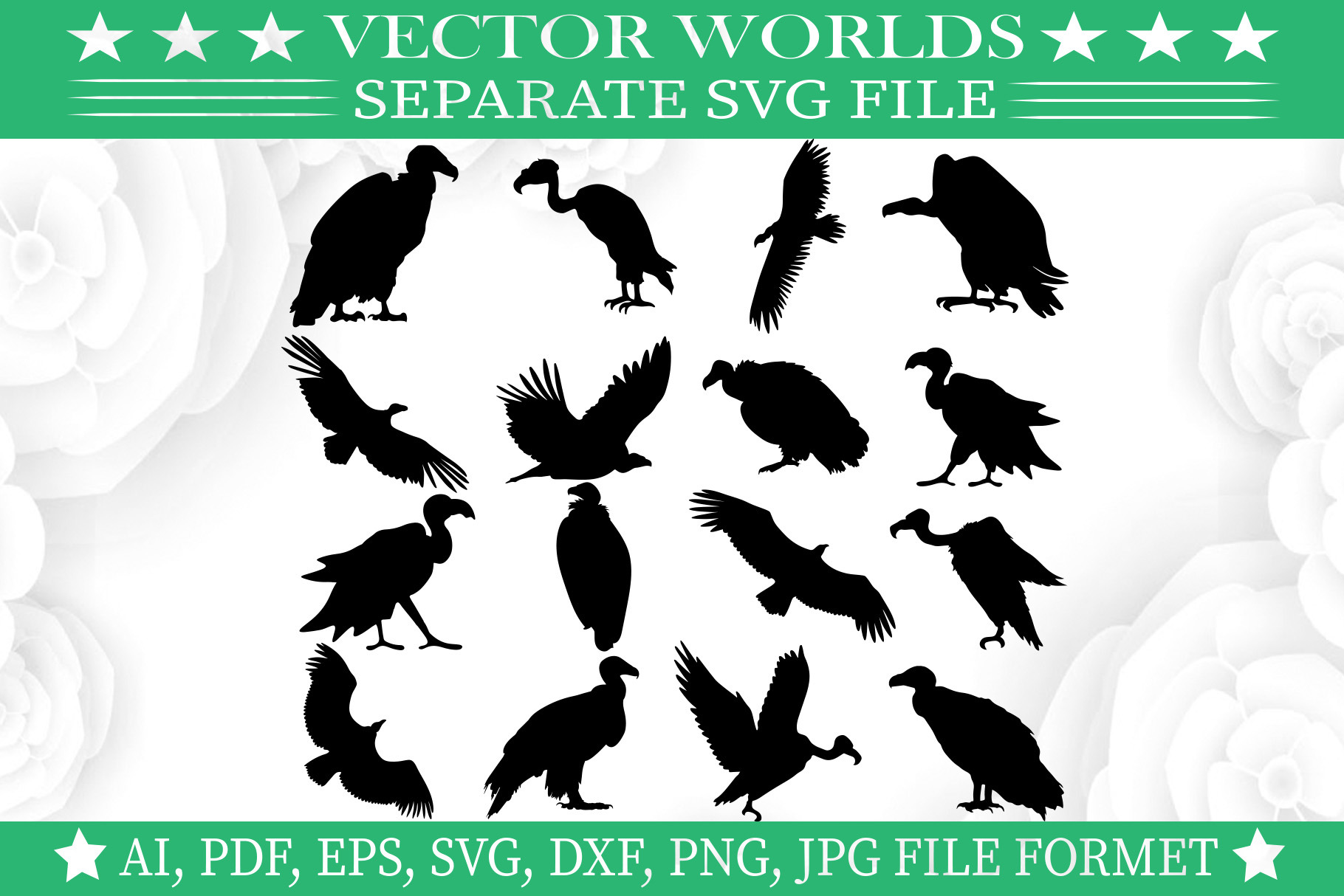 Vulture Svg, Bird, Birds Svg, an Object Graphic by VectorWorlds