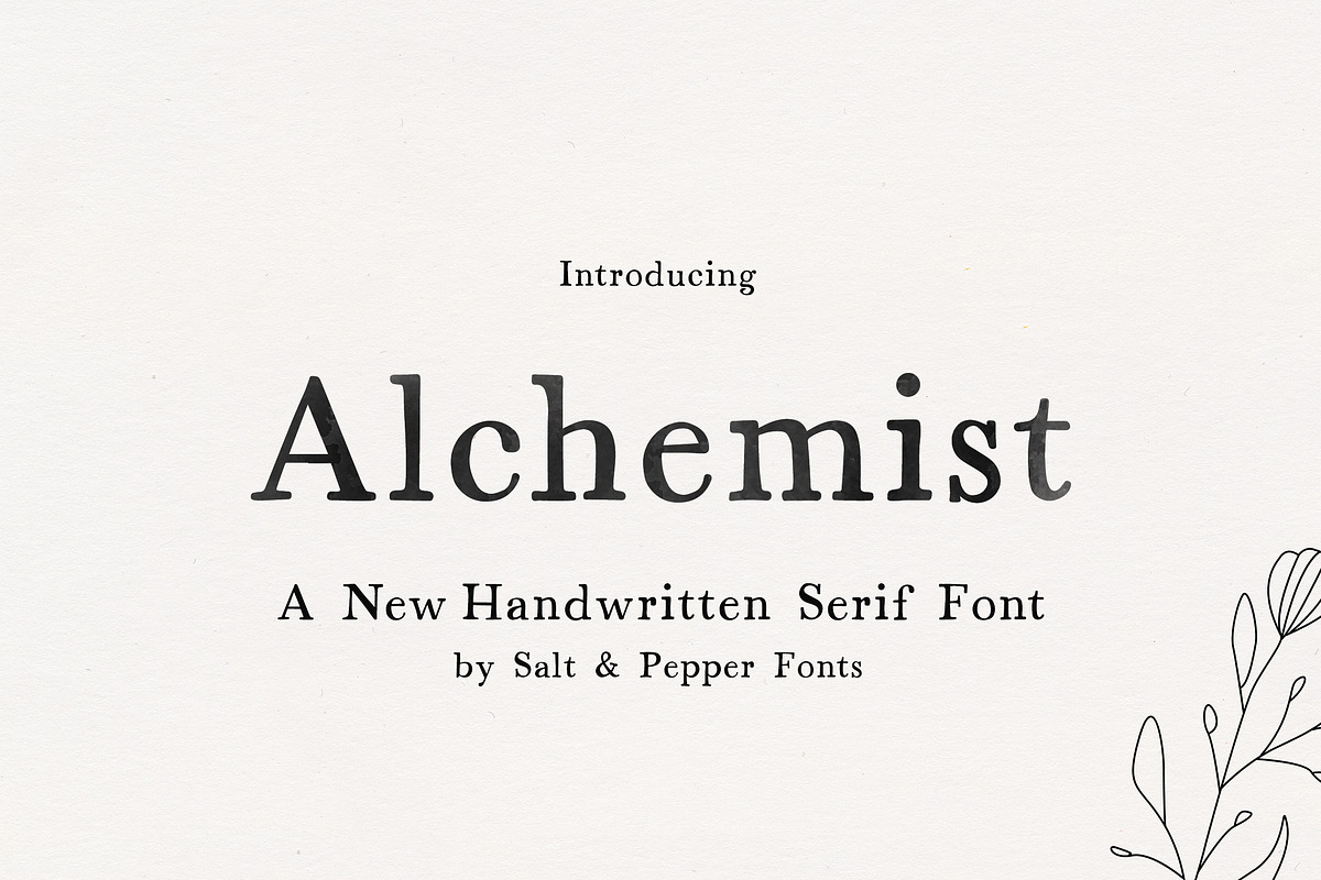 Alchemist Serif Font, a Serif Font by Salt & Pepper Designs