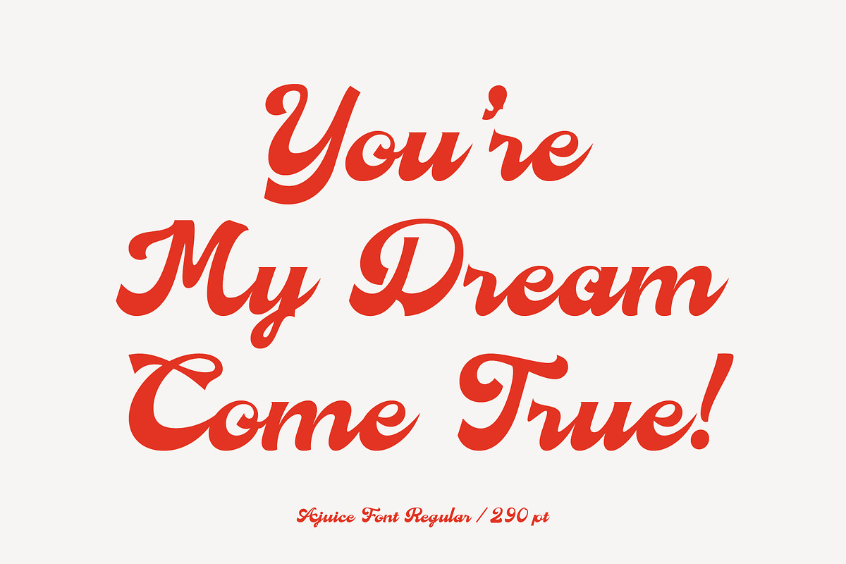 Ajuice Script Font