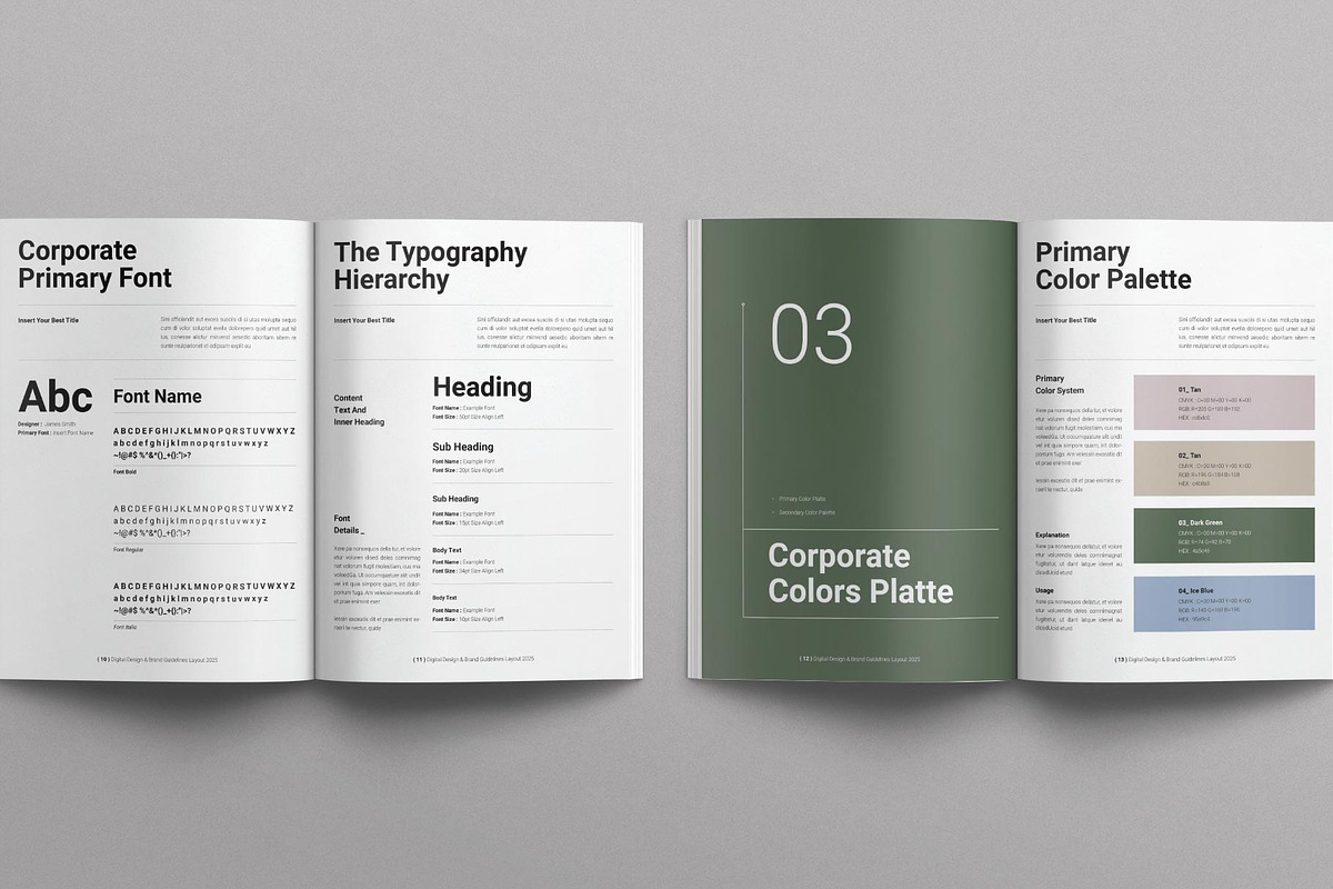 Digital Brand Guidelines Template, a Magazine Template by TemplatesForest