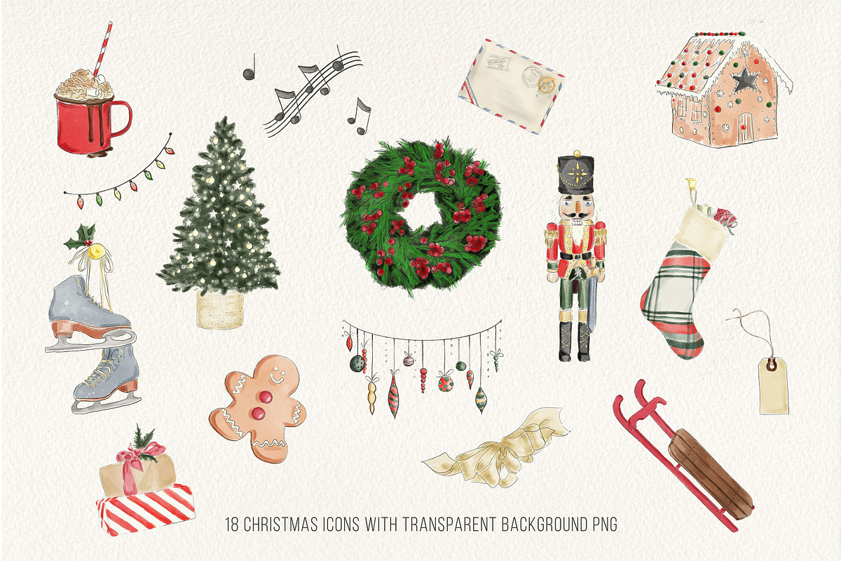 Classic Christmas Graphic Set, an Illustration by Ink + Eye