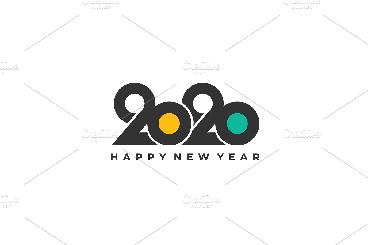 2020 New Year Logo Design, a Branding & Logo Template by wonderkid
