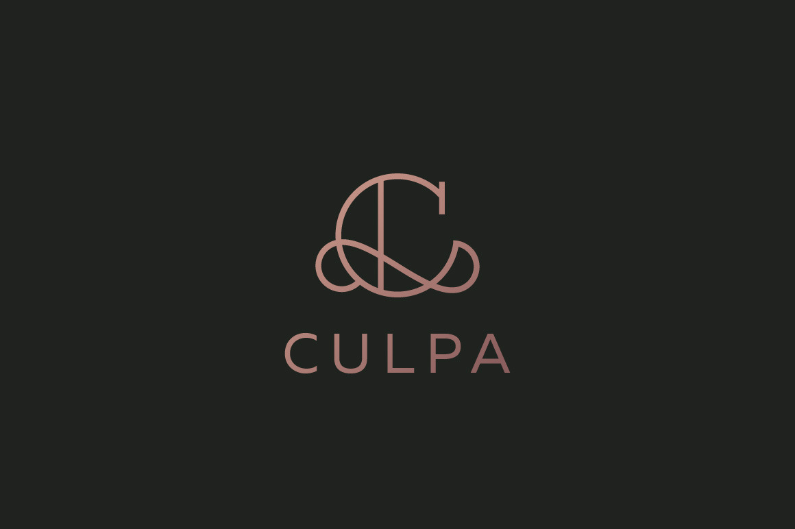 Elegant line curve vector logotype. Premium letter C logo design ...