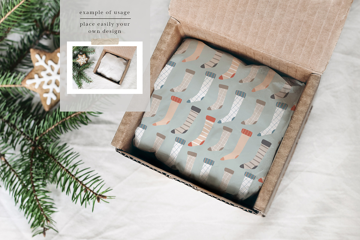 20 Gingerbread Christmas mockups, a Print Template by Tabita's shop