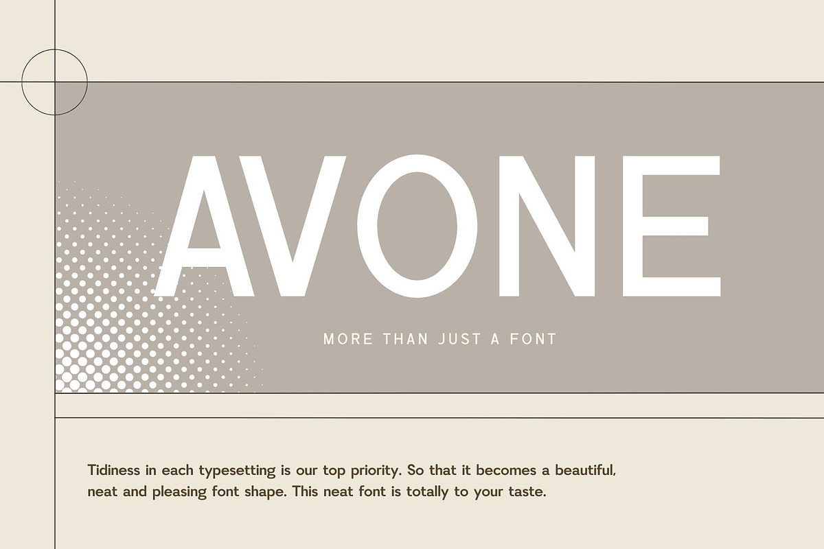 Avone - Modern Sans Typeface
