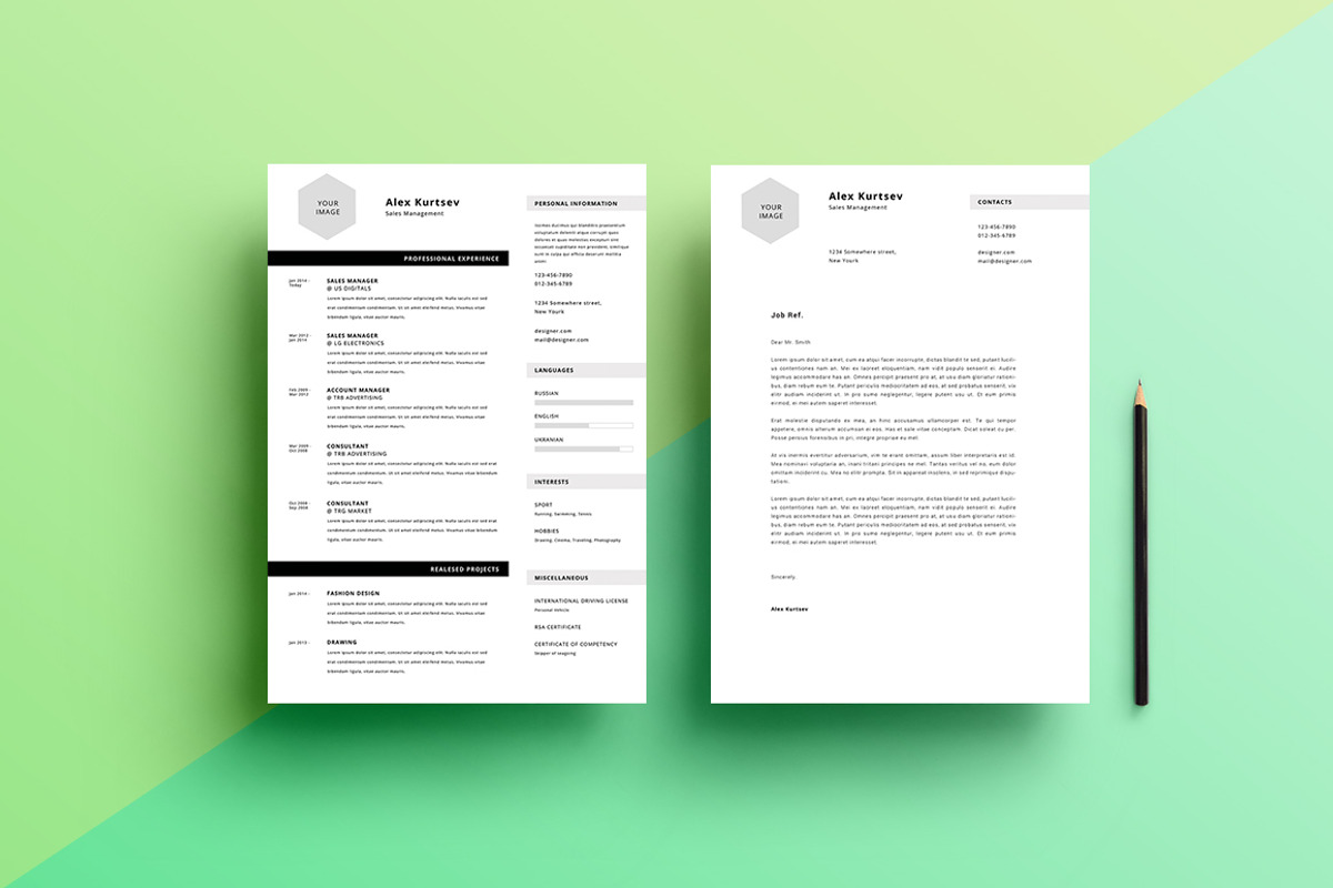 Resume / CV - Alex, a Resume Template by 3Angle
