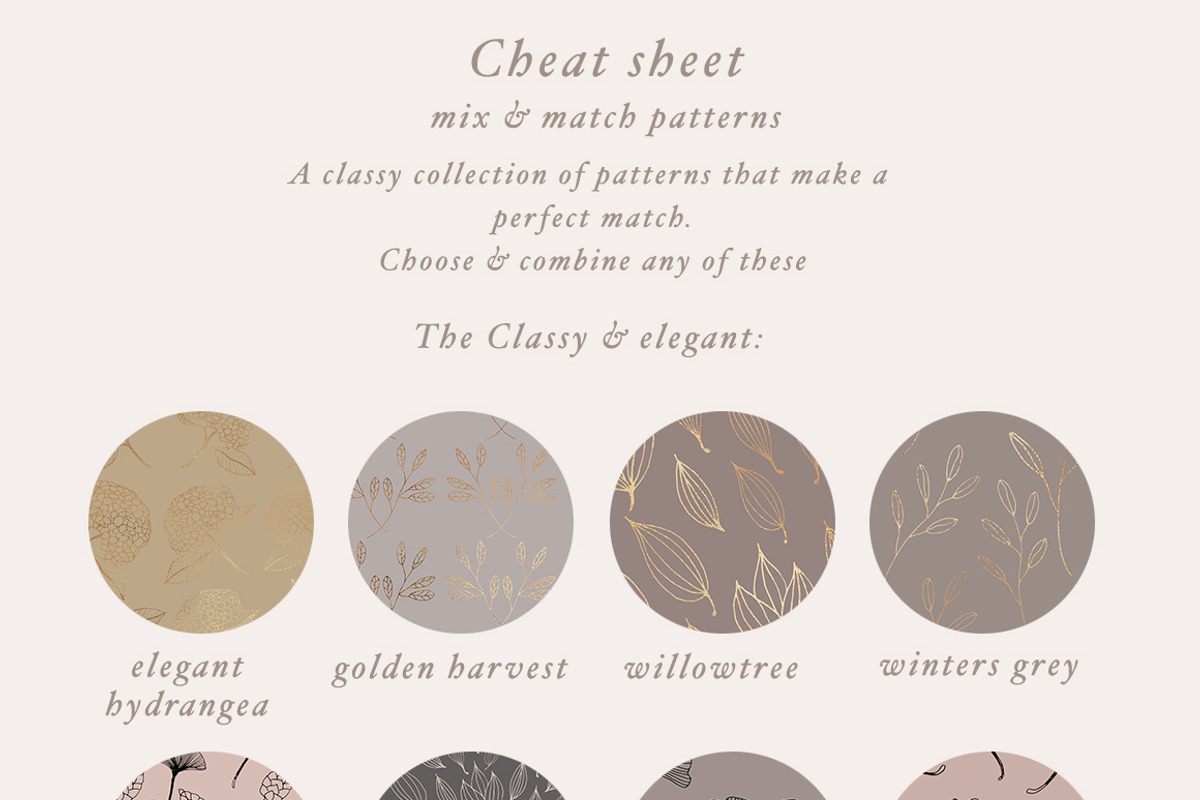 Modern Subtle Floral Patterns Bundle, a Pattern Graphic by Laras Wonderland