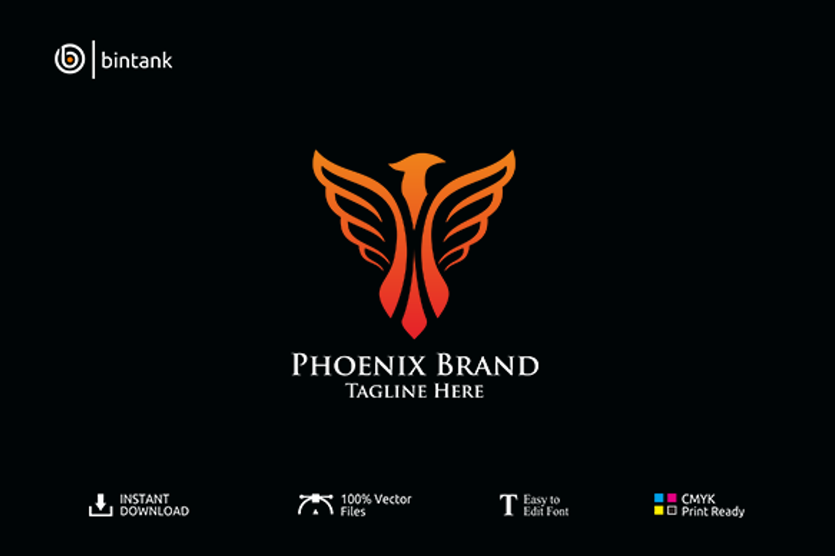 Phoenix Logo, a Branding & Logo Template by Bintank Studio