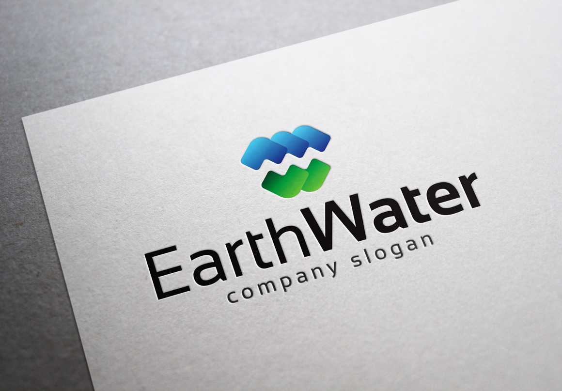 Earth Water Logo, a Branding & Logo Template by EmilGuseinov