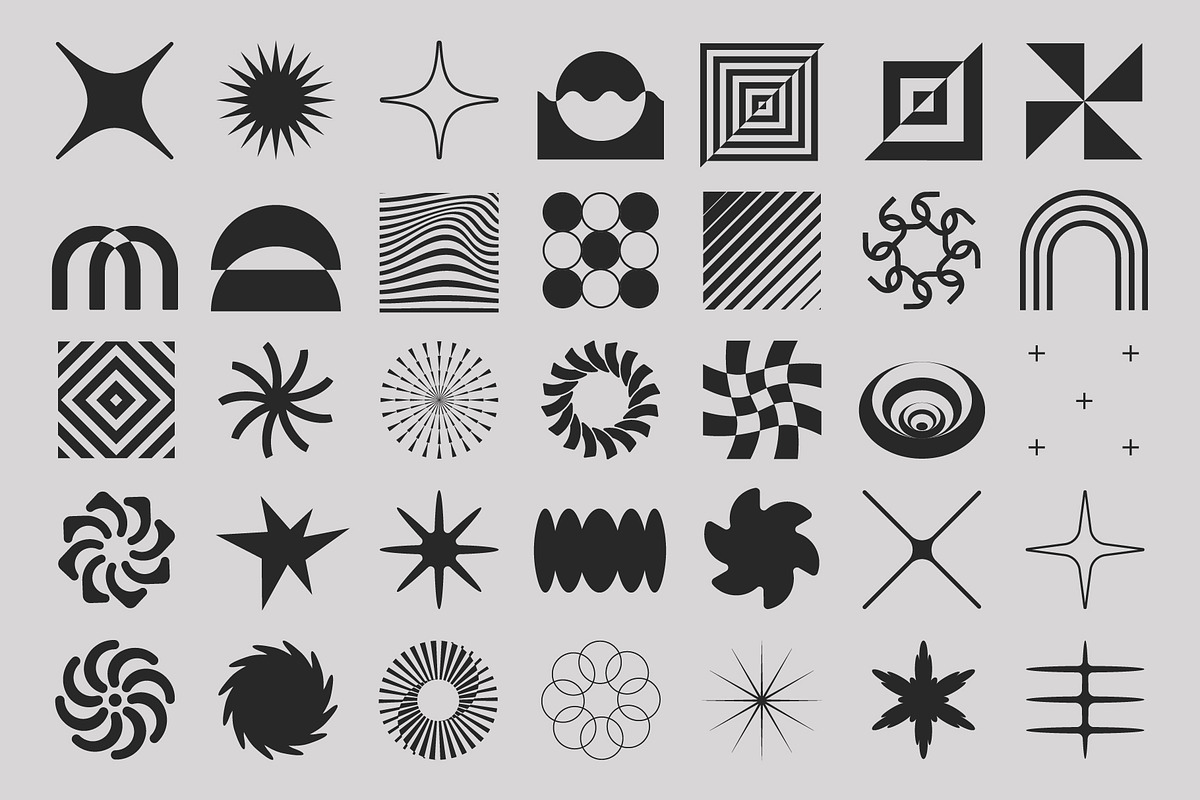Brutalist Shapes Vector Collection