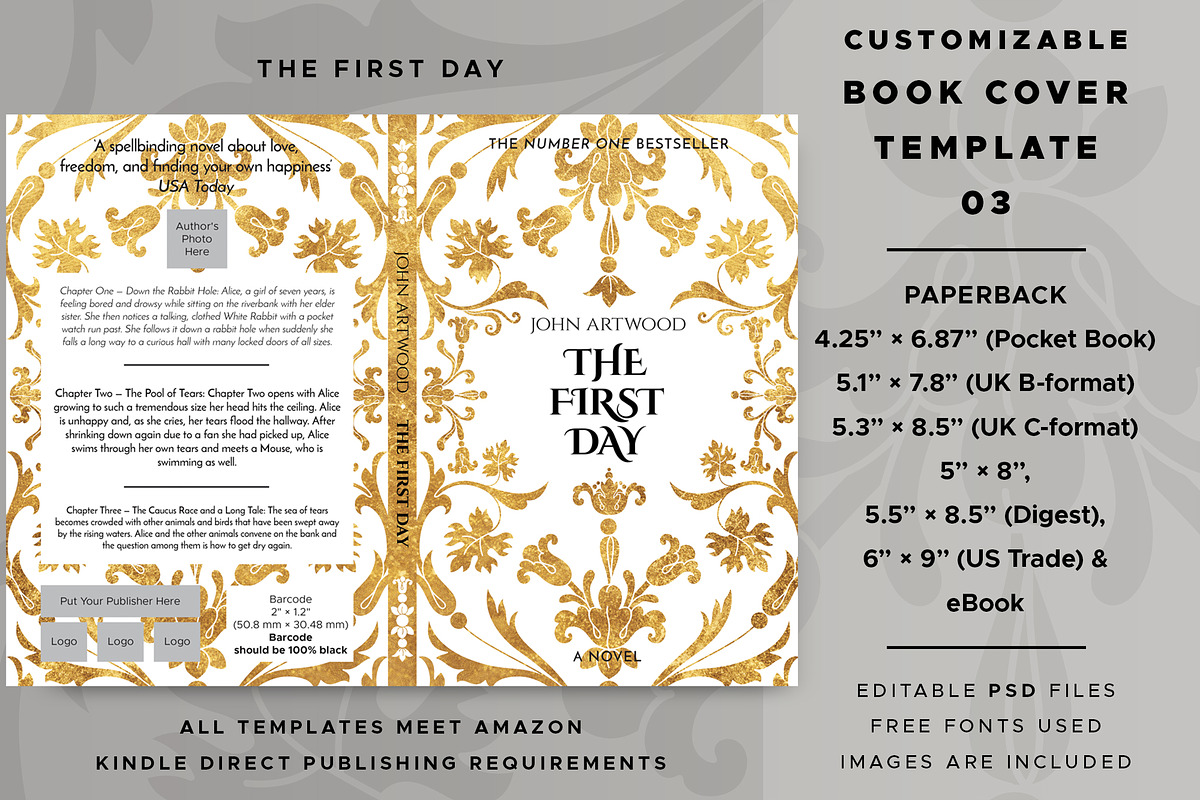 Book Trilogy Cover Design Bundle, a Brochure Template by Olga Begak Art ...