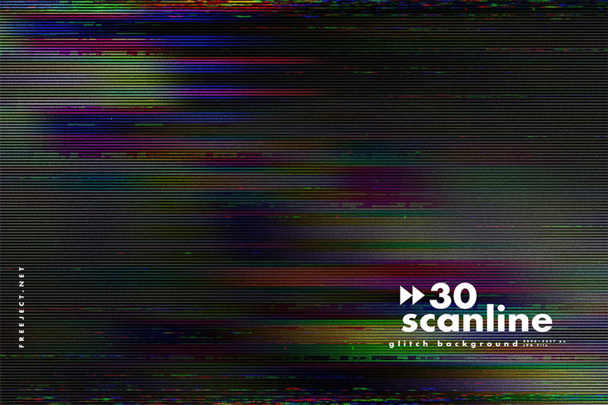 30 Scan lines Glitch Background, a Texture Graphic by freeject.net