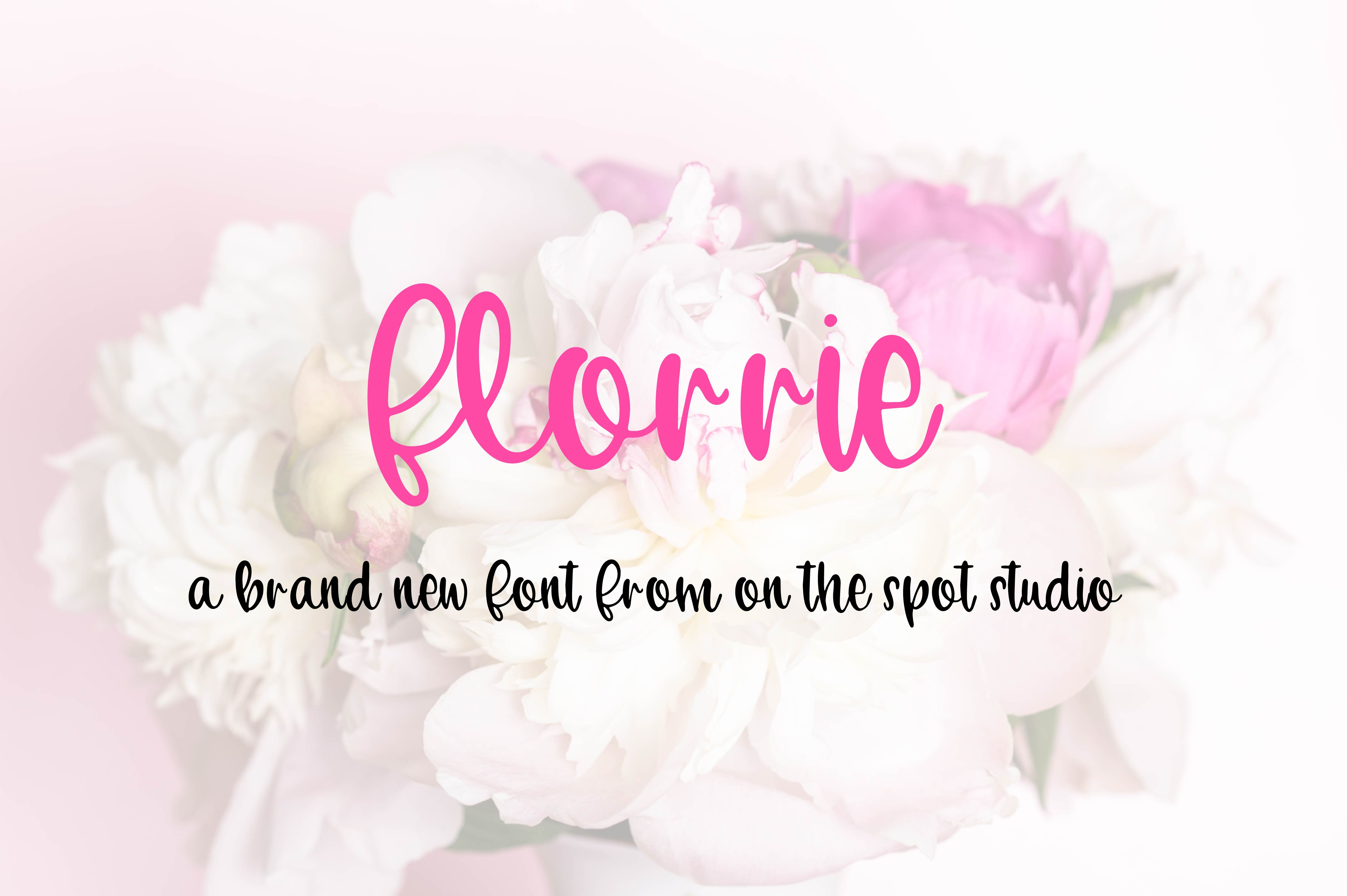 Florrie, a Script Font by OnTheSpotStudio