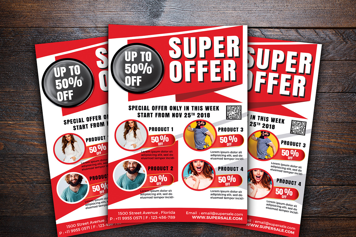 Super Sale Flyer, a Flyer Template by Design Addict