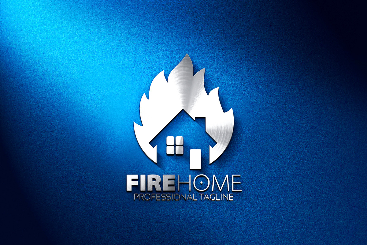 Fire Home Logo, a Branding & Logo Template by essegraphic