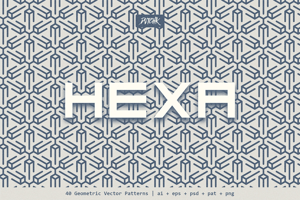 Hexa | Geometric Vector Patterns, a Pattern Graphic by dvtchk