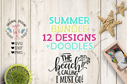 Summer Designs Cut Files Bundle, an Illustration by Graphic House ...