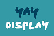 Yay Display Typeface, a Sans Serif Font by Design Assets