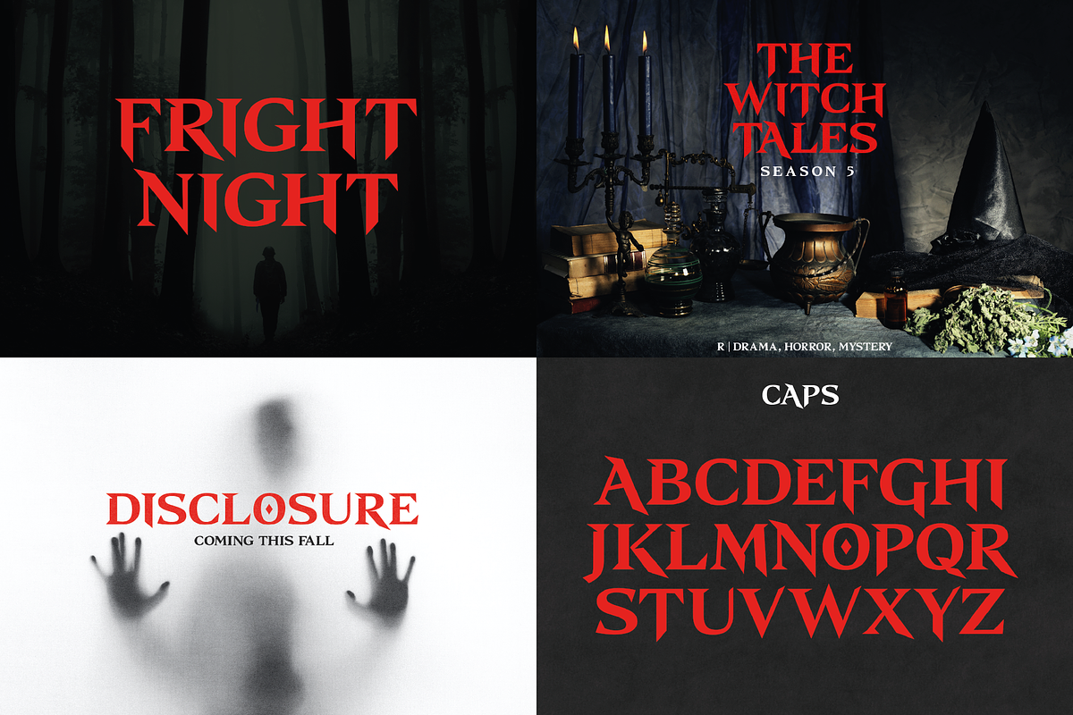 The Halloween Horror Font Bundle, a Sans Serif Font by HipFonts