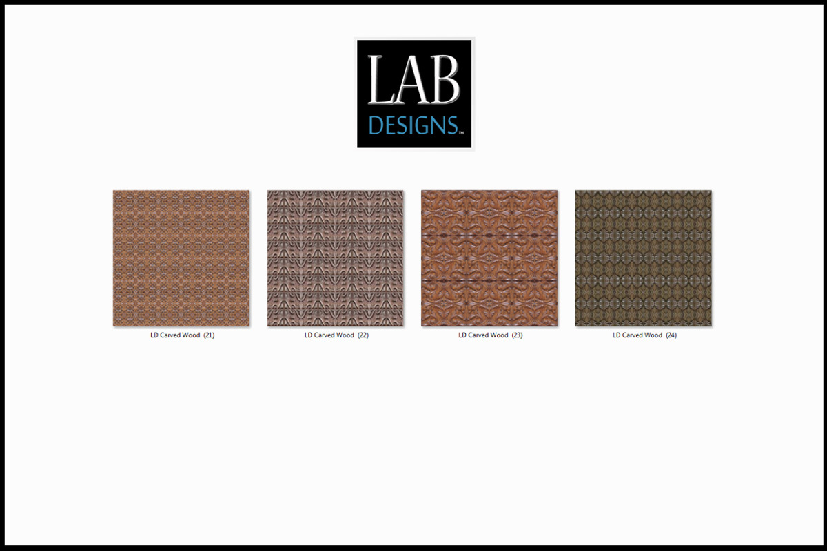 24 Seamless Carved Wood Textures, a Texture Graphic by Lab Designs