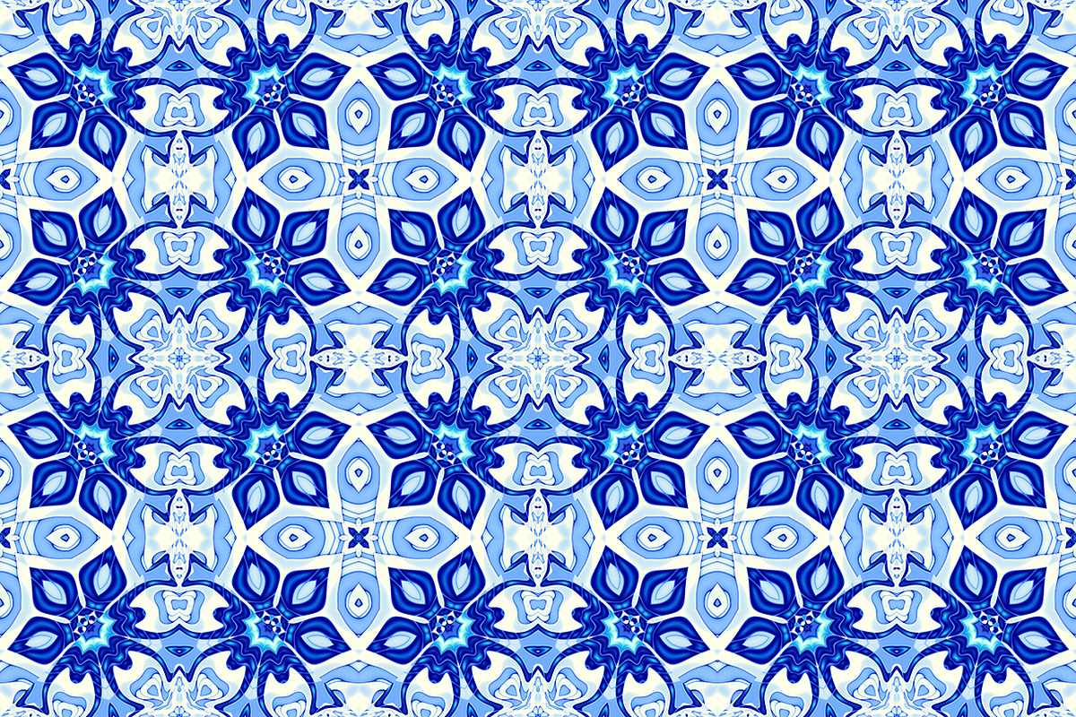 Seamless High Res blue tile mosaic