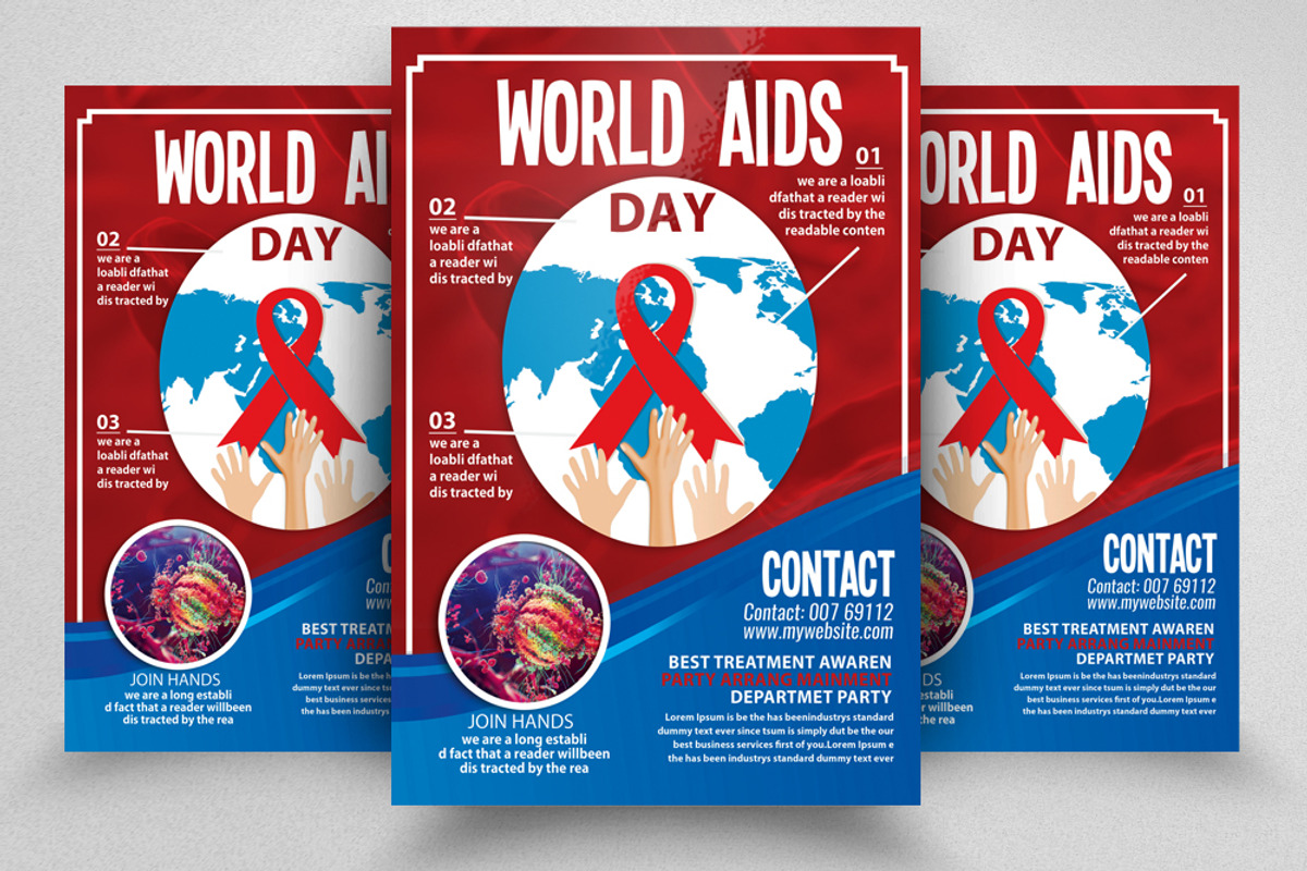 World Aids Day Flyer/Poster, a Flyer Template by Psd Templates