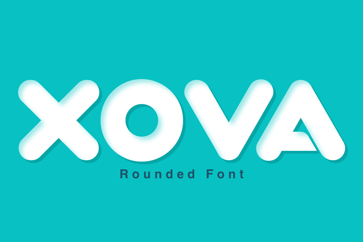Xova rounded, a Sans Serif Font by CRR | NTN