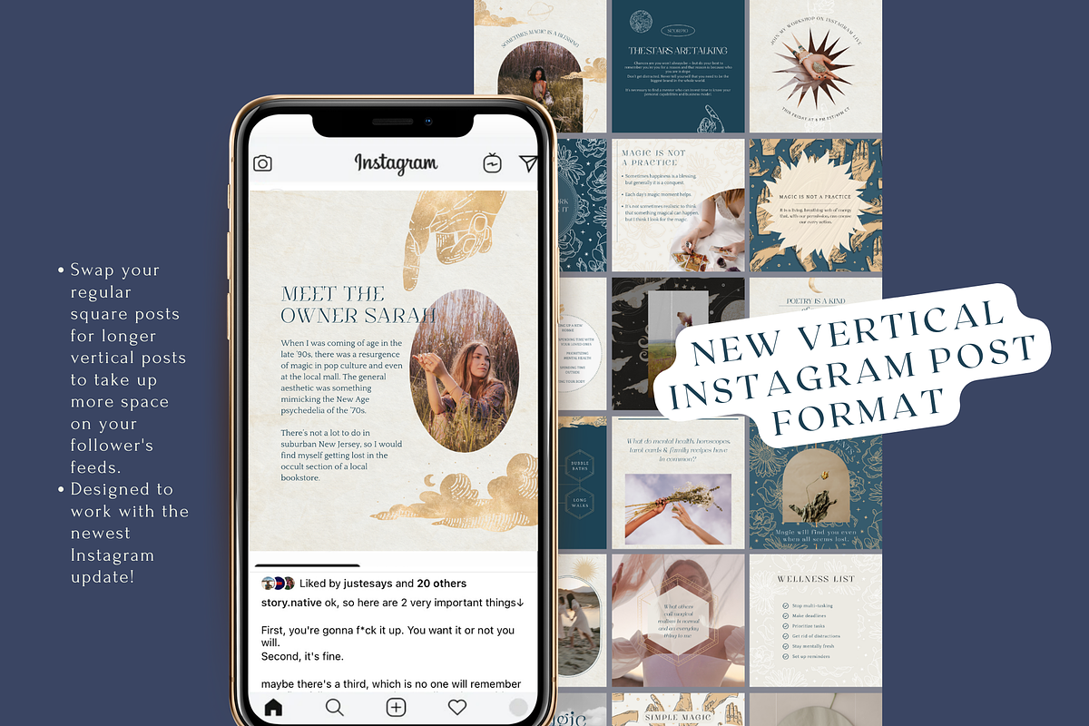 Spiritual Instagram Mystic Template, a Social Media Template by Story ...