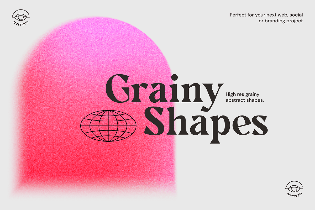 Grainy Gradient Shapes & Backgrounds