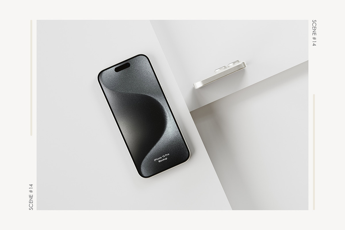 Manda - iPhone 15 Pro Mockup, an iPhone Mockup by Momogi