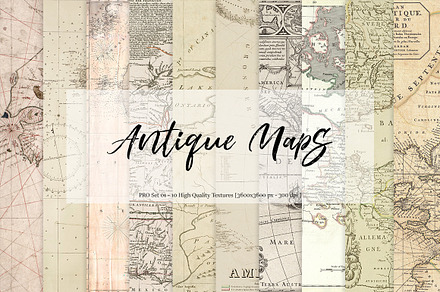 Antique Maps - Set 02, a Texture Graphic by Gwenhw