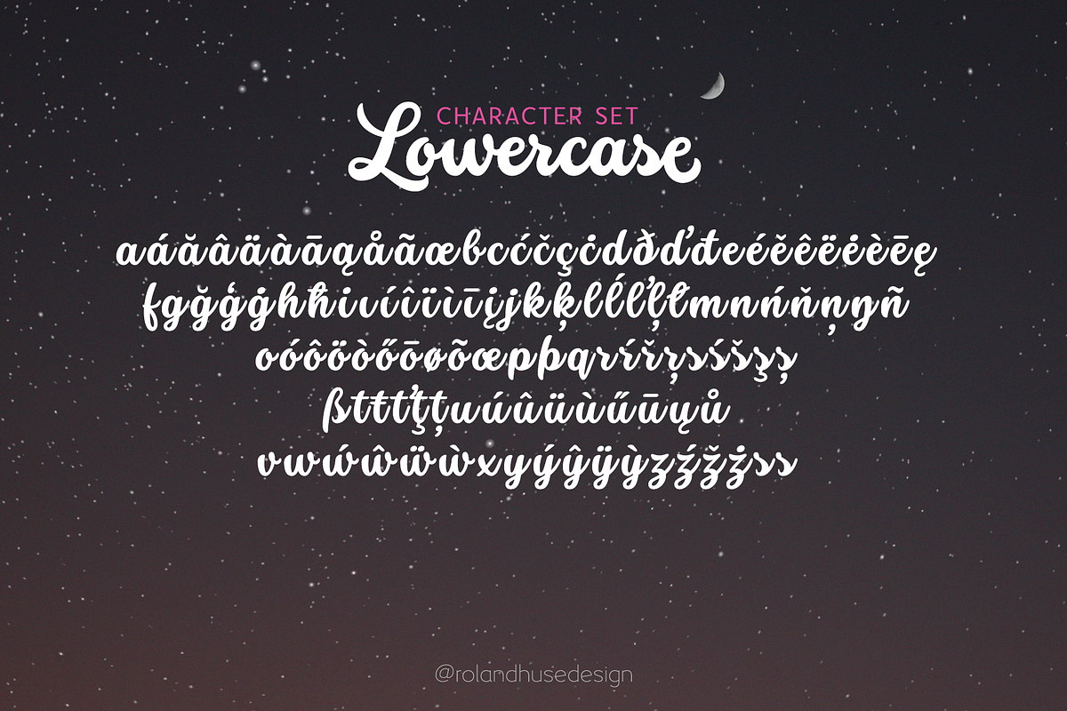 Stars & Love, a Script Font by Roland Huse Design | Creative Market