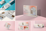 Landscape Book Mockups, a Print Template by 2M GRAPHICS DESIGN