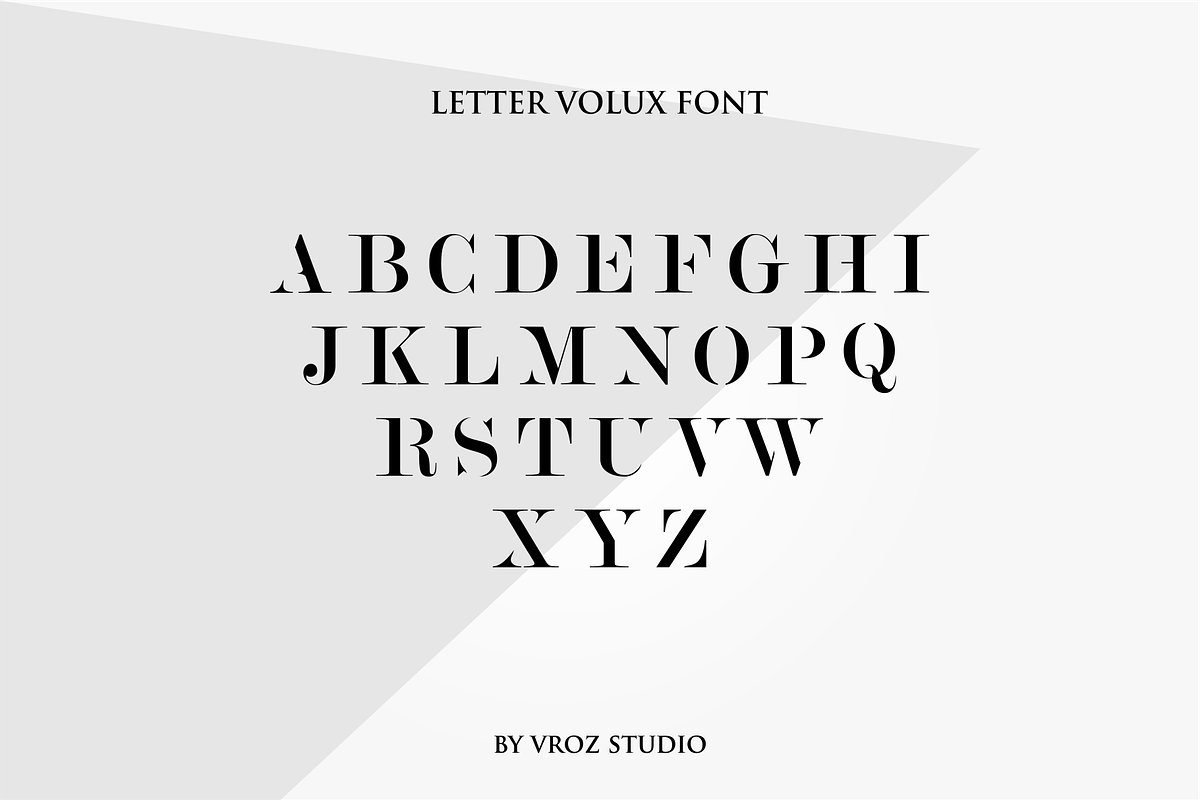 VOLUX - Luxury Branding, a Serif Font by Vroz Studio