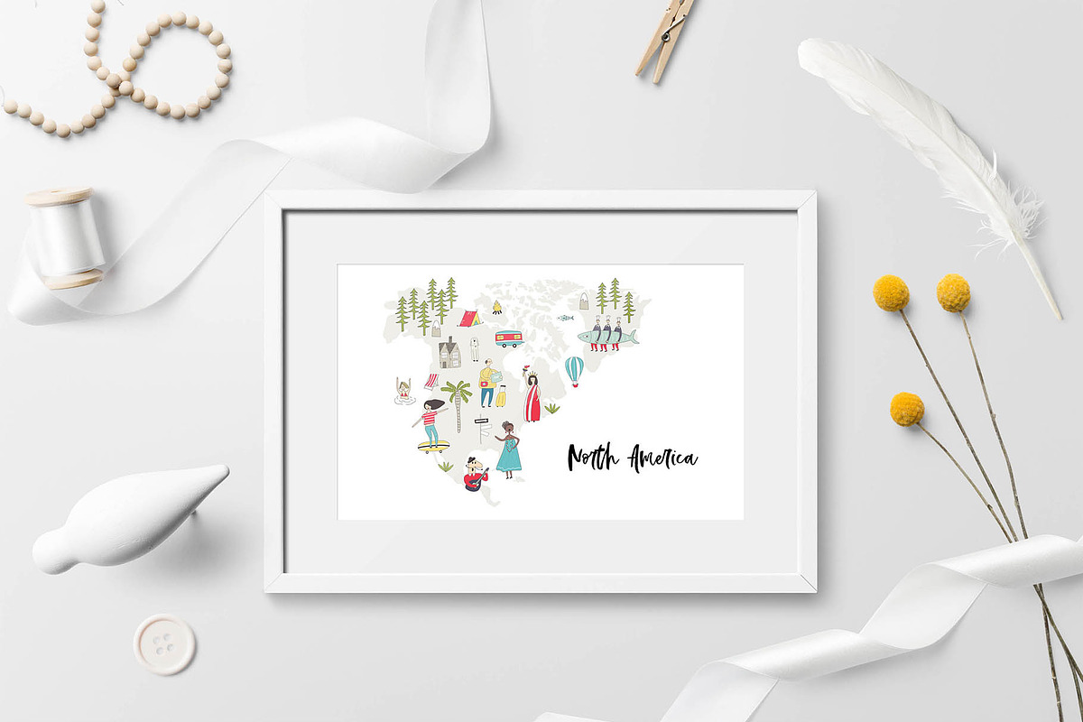 Map Creator, an Illustration by Oksana Stepova