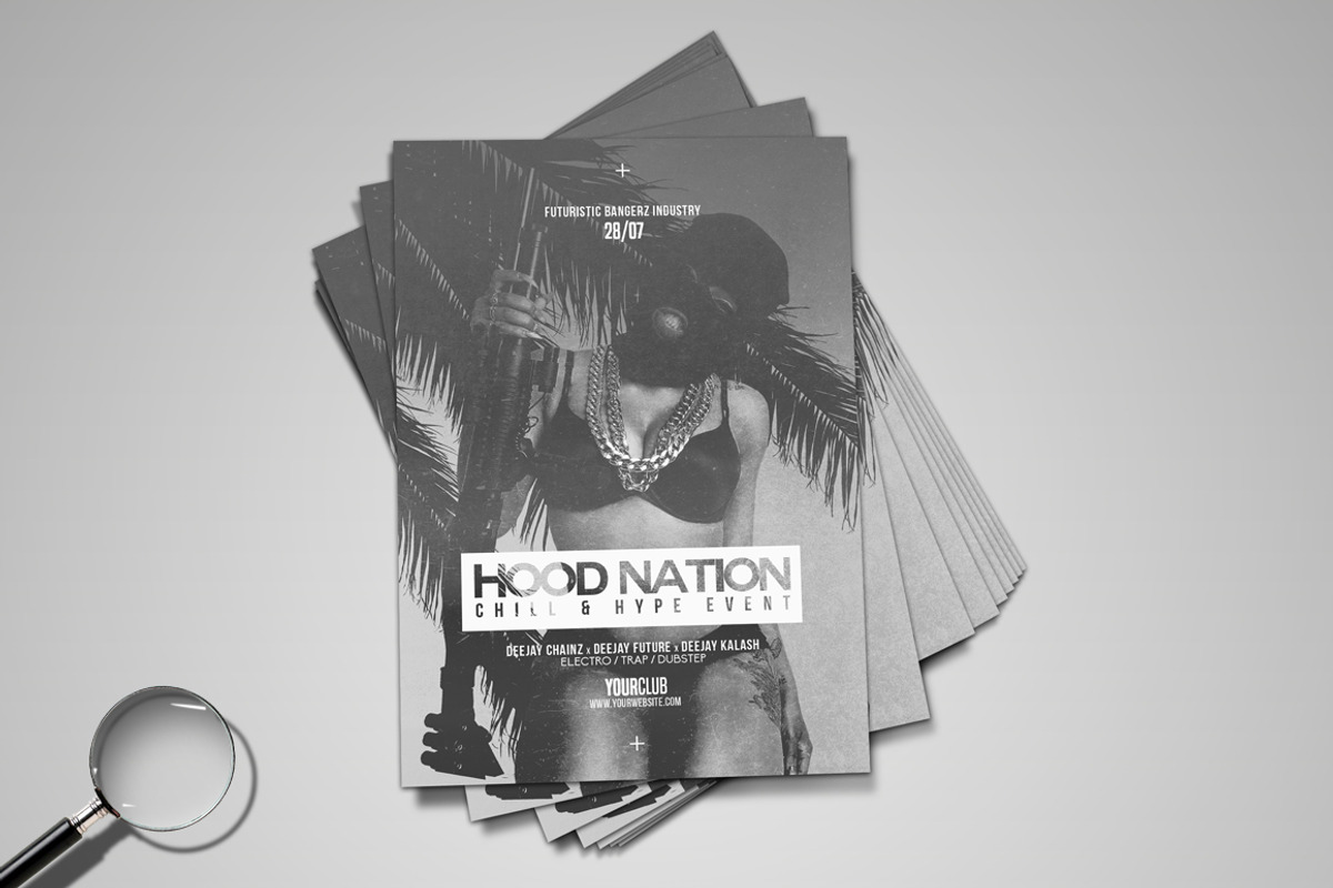 Hood Nation | Flyer Template, a Flyer Template by GIGA-TEMPLATE