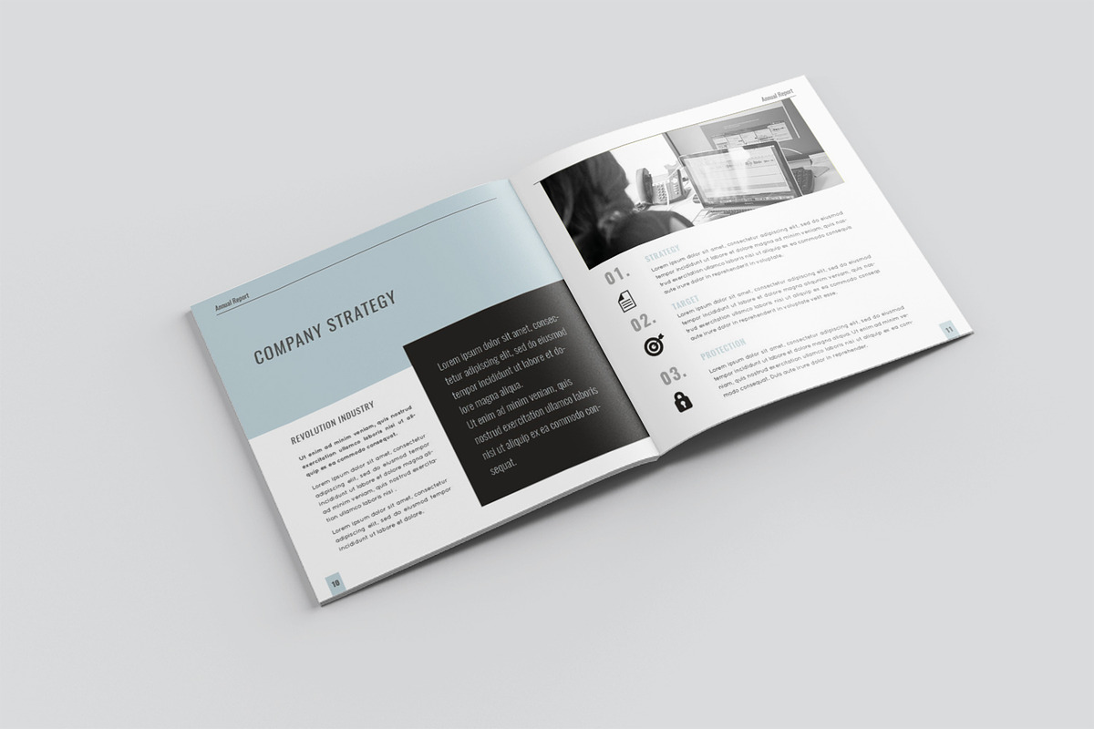 Annual Report, a Magazine Template by AQR Studio