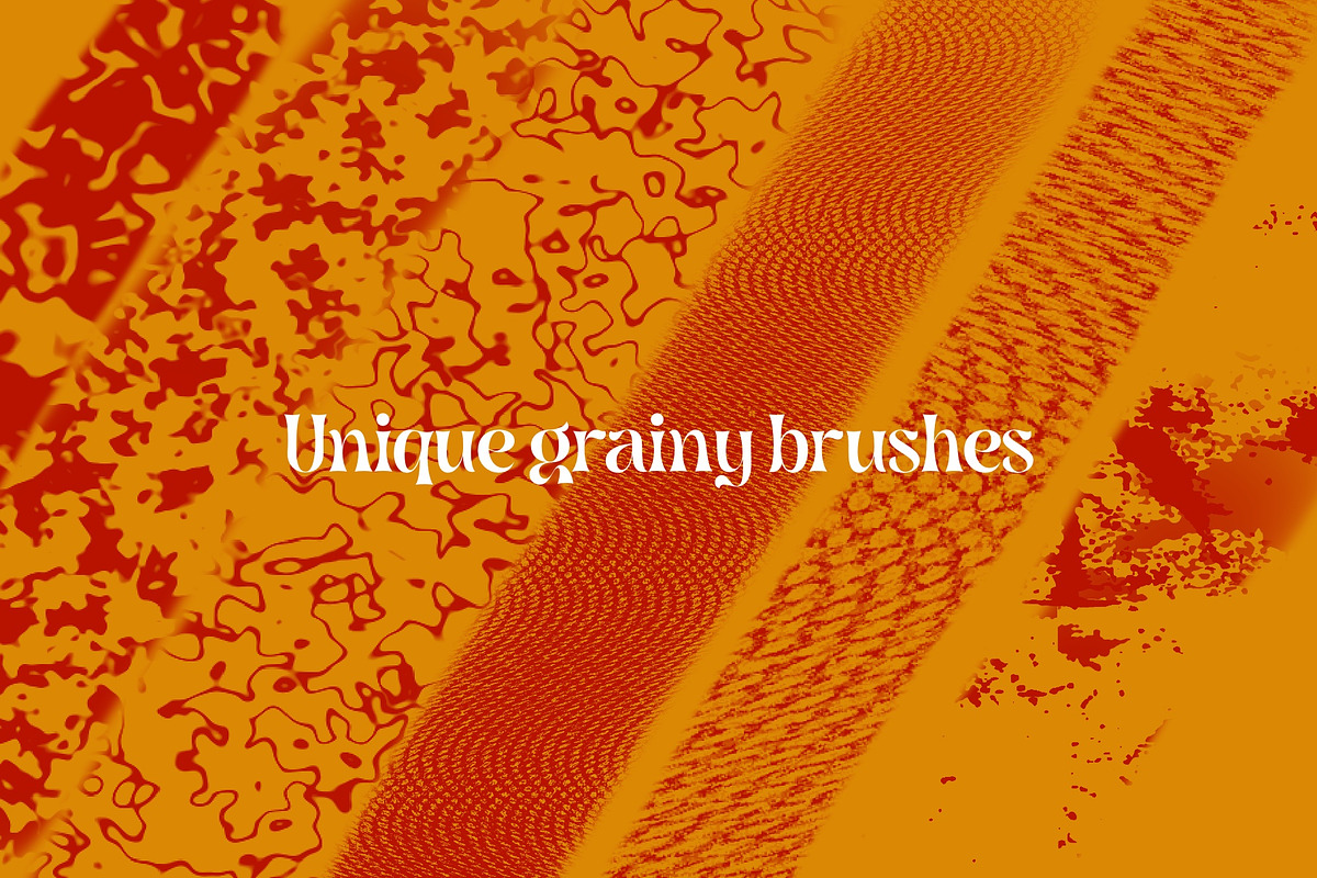 Retro Grain Procreate Brush Set, a Brush Add-On by Dear Darling Design